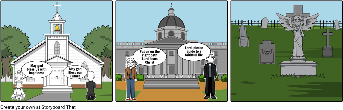 Comic Strip About Faith - Cartoon (1164x385), Png Download