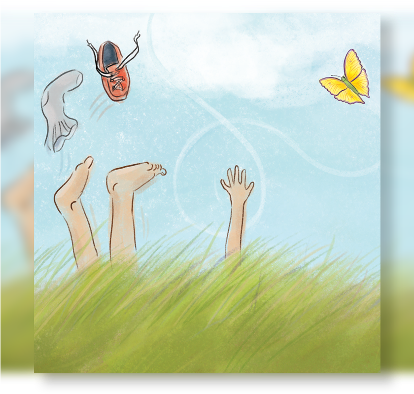 Wings And Feet Book Bubbles - Sketch (839x1120), Png Download