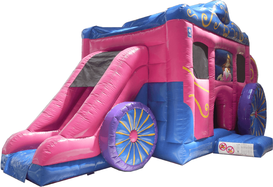 Princess Carriage Combi - Inflatable (1024x768), Png Download