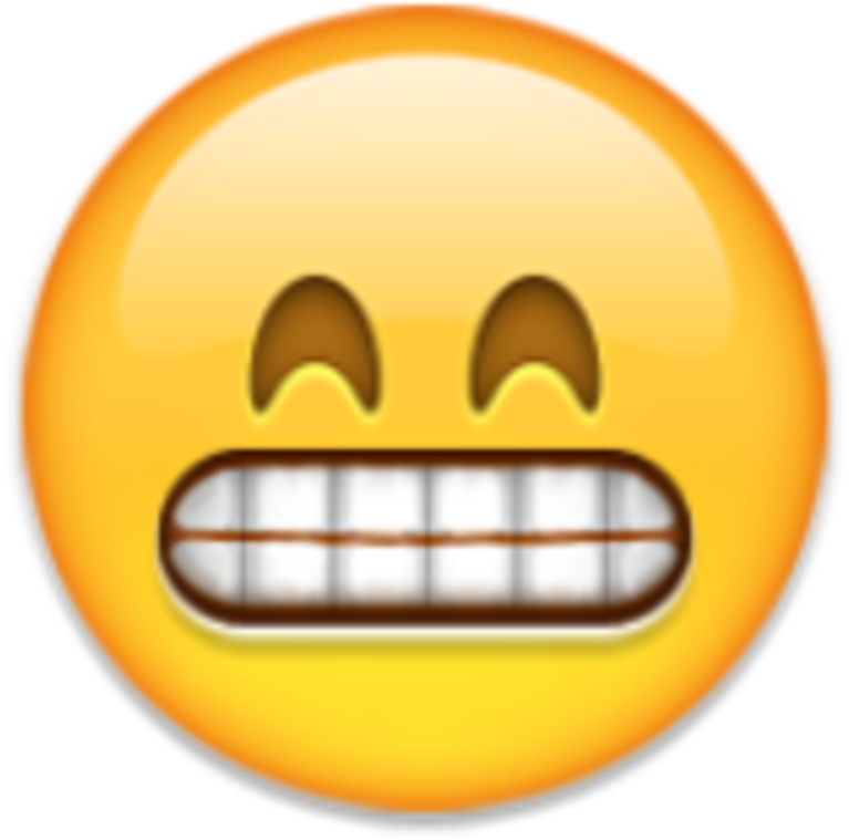 Embarrassed Emoji Png (980x980), Png Download