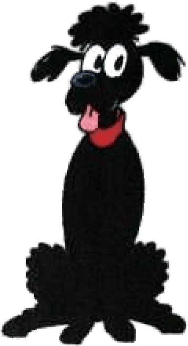 Free Png Download Pekkie The Black Poodle Png Images - Cartoon (480x845 ...
