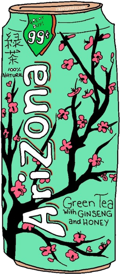 Arizona Green Tea Drawing (480x970), Png Download
