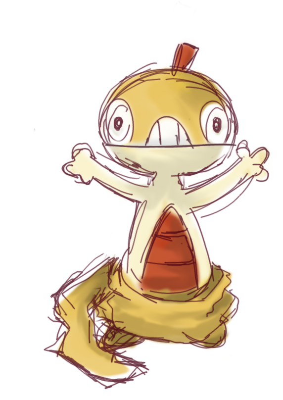 Scraggy Surrenders - Cartoon (1000x1000), Png Download