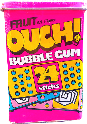 Transparent - Ouch Bubble Gum Png (459x504), Png Download