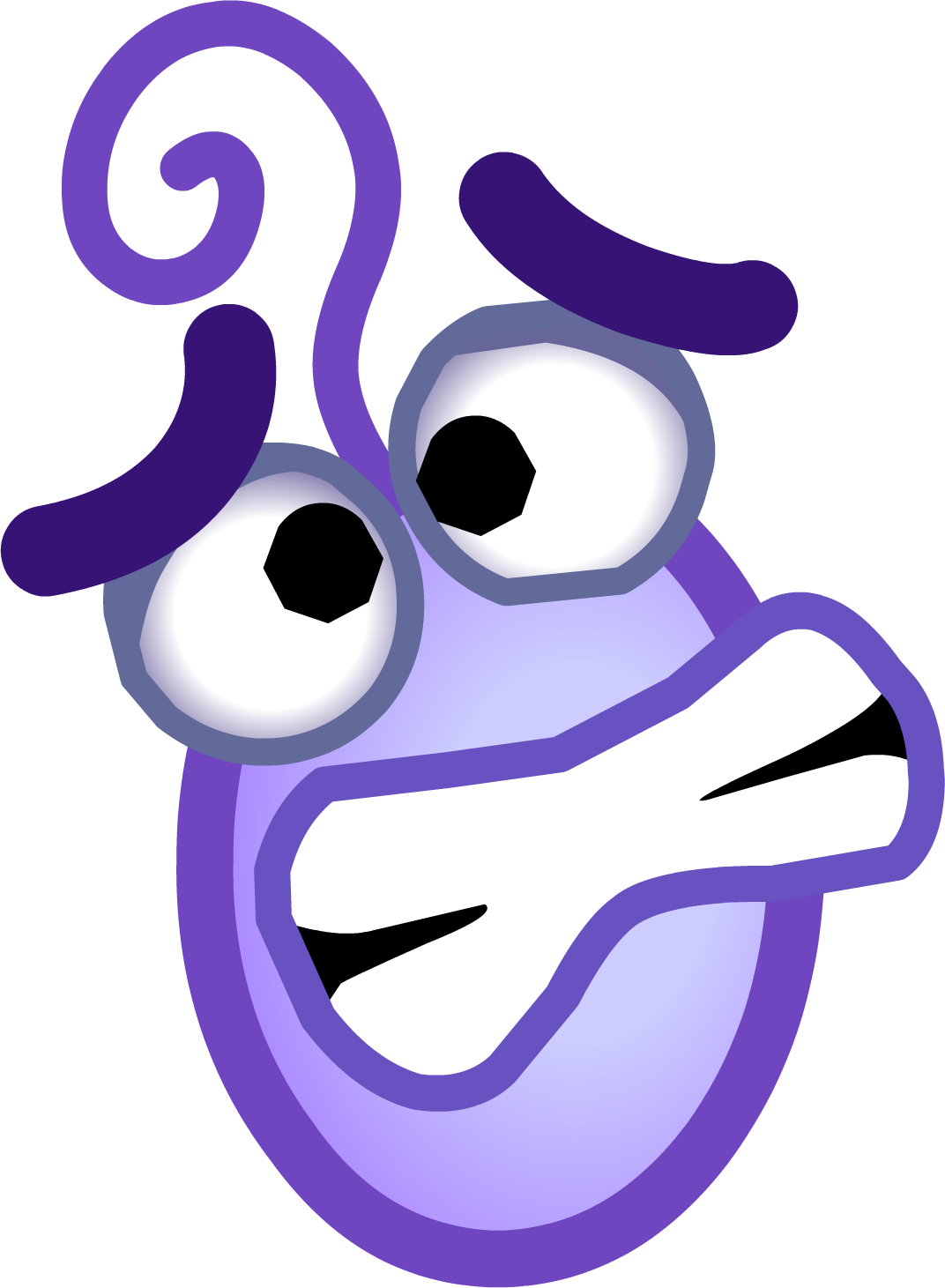 Fear Emoji Inside Out (1072x1461), Png Download
