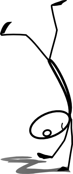 Download Stickman Handwalking | Transparent PNG Download | SeekPNG