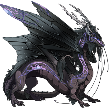 43601359 350 - Transparent Black Dragon Fish (350x350), Png Download