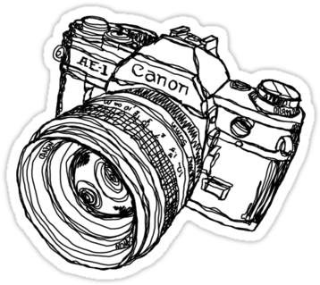 Download Canon Ae 1 Illustration T Shirt Or Sticker By Strayfoto ...