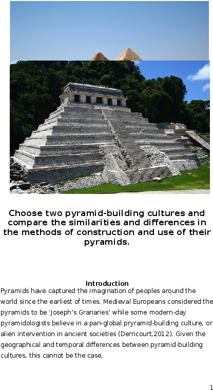 Doc - Temple Of The Inscriptions (595x842), Png Download