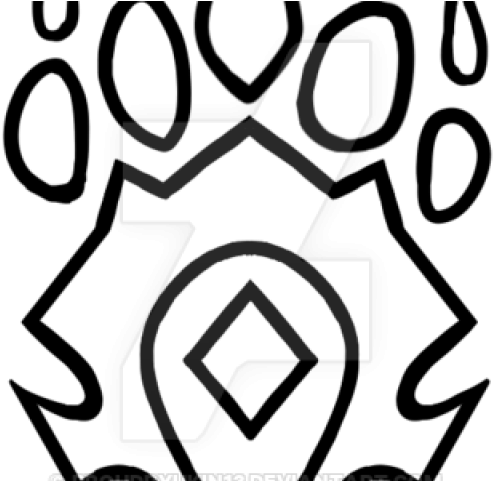 Drawn Bear Bear Paw - Line Art (640x480), Png Download