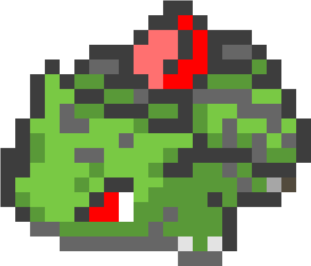 Ivysaur - Bulbasaur Pixel Art (700x610), Png Download