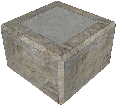 Column Block - Concrete (800x468), Png Download