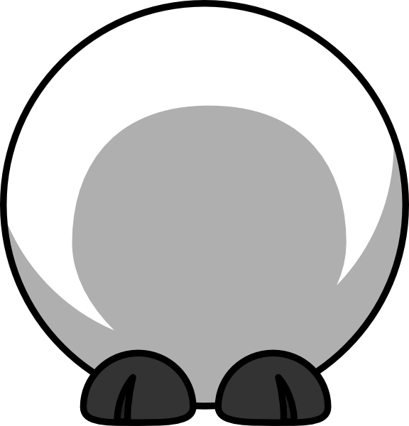 Sheep Body Clip Art At Clker - Cartoon Cow Face Drawing (576x600), Png ...