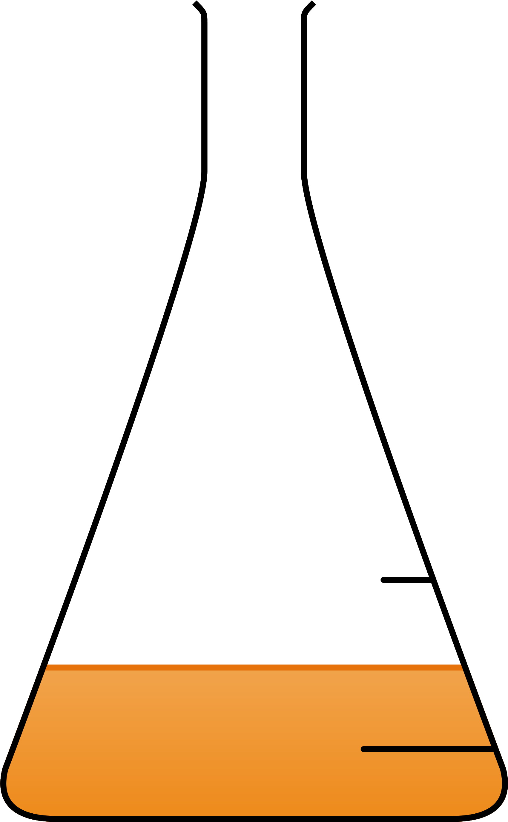 Open - Erlenmeyer Flask (2000x3167), Png Download