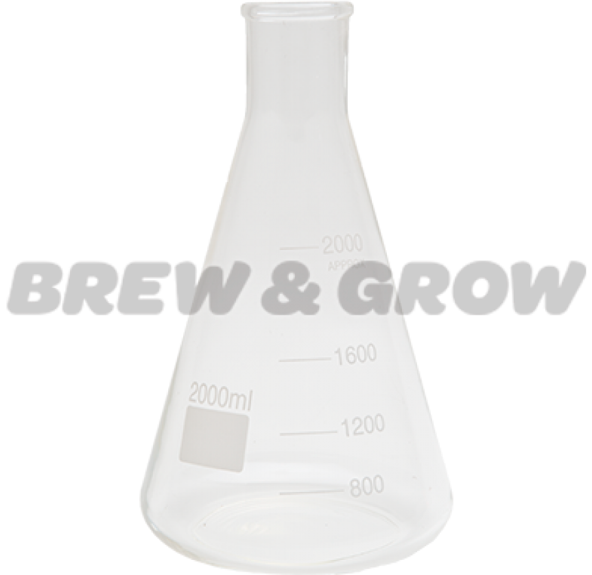 Erlenmeyer Flask - 2000 Ml - Glass Bottle (920x880), Png Download