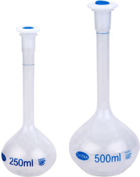 Plastic Volumetric Flask For Laboratory - Plastic (350x350), Png Download