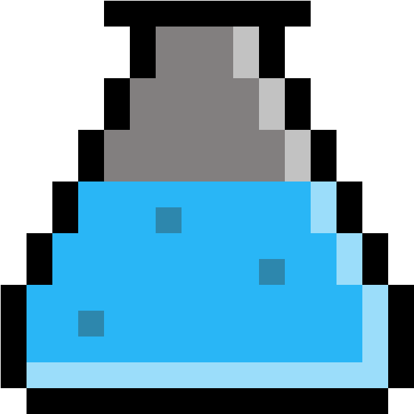 Erlenmeyer Flask Sprite - Sullivan Pixel Art (1184x1184), Png Download