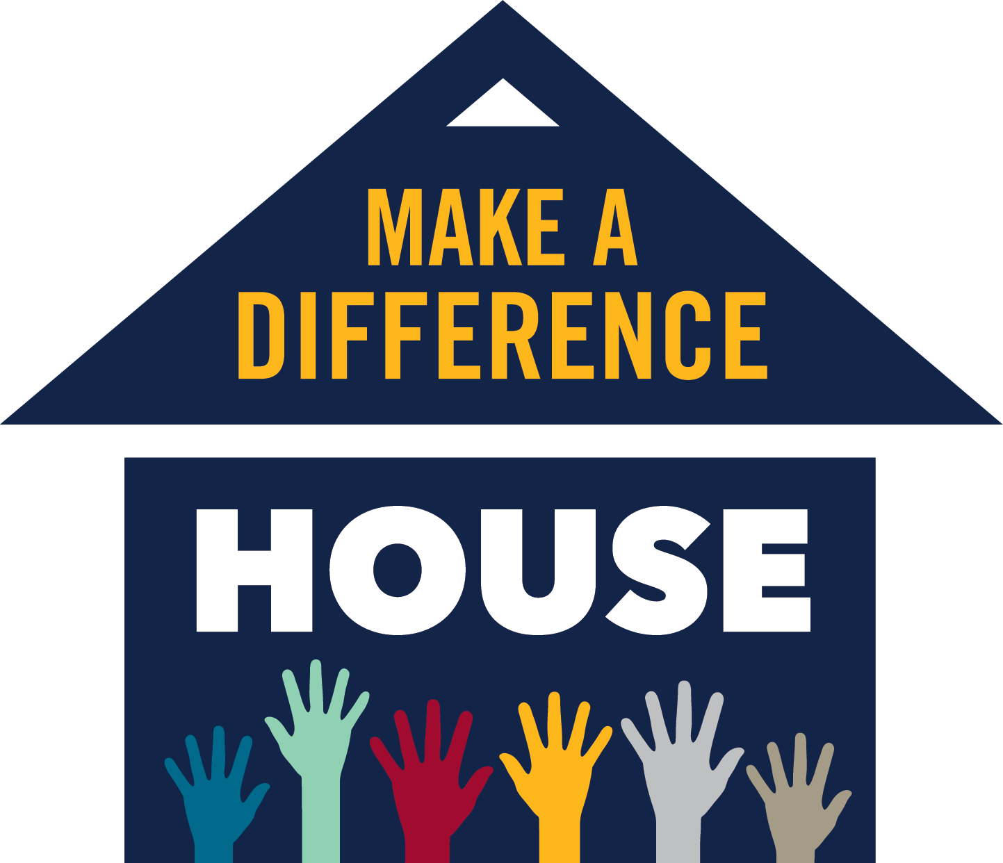 Make A Difference House House Logo - Logo (1443x1242), Png Download