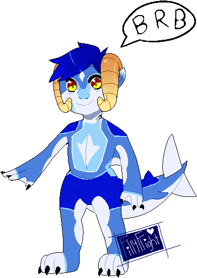 Stream Art - Brb Robynn - Cartoon (505x652), Png Download