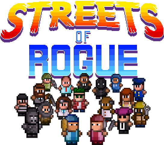 Streets Of Rogue Logo (772x499), Png Download