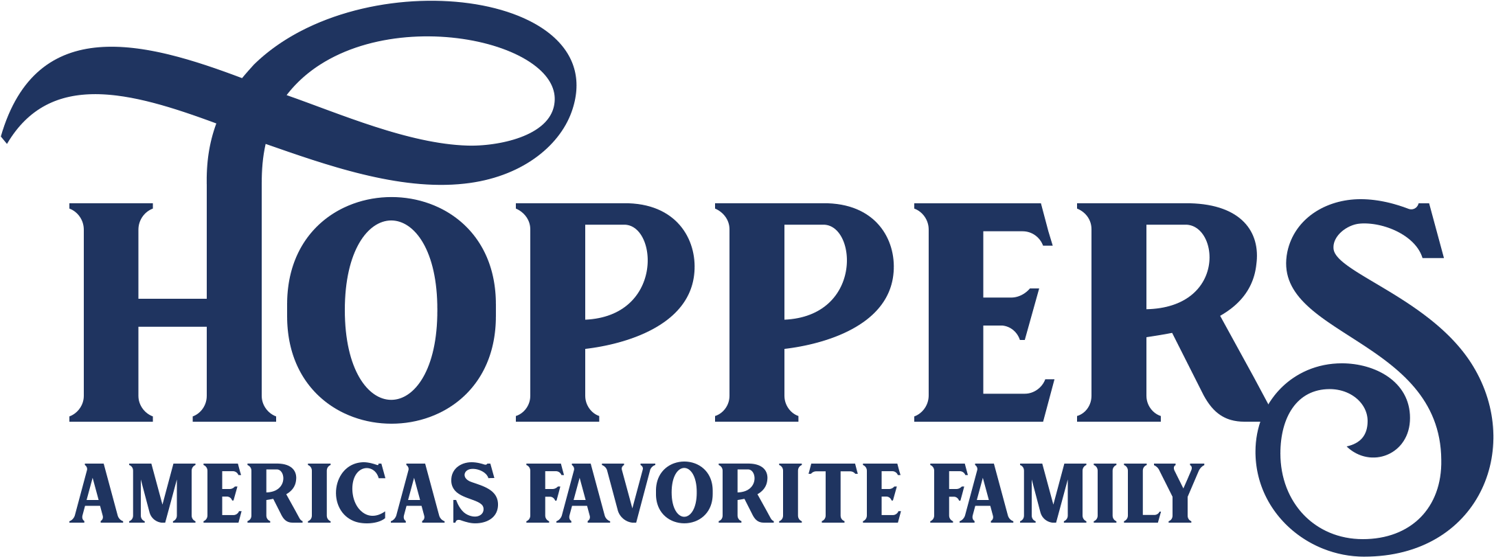 America's Favorite Family - Hoppers Logo (3000x1275), Png Download