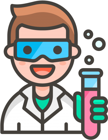 Man Scientist Emoji - Science Emoji Png (866x650), Png Download