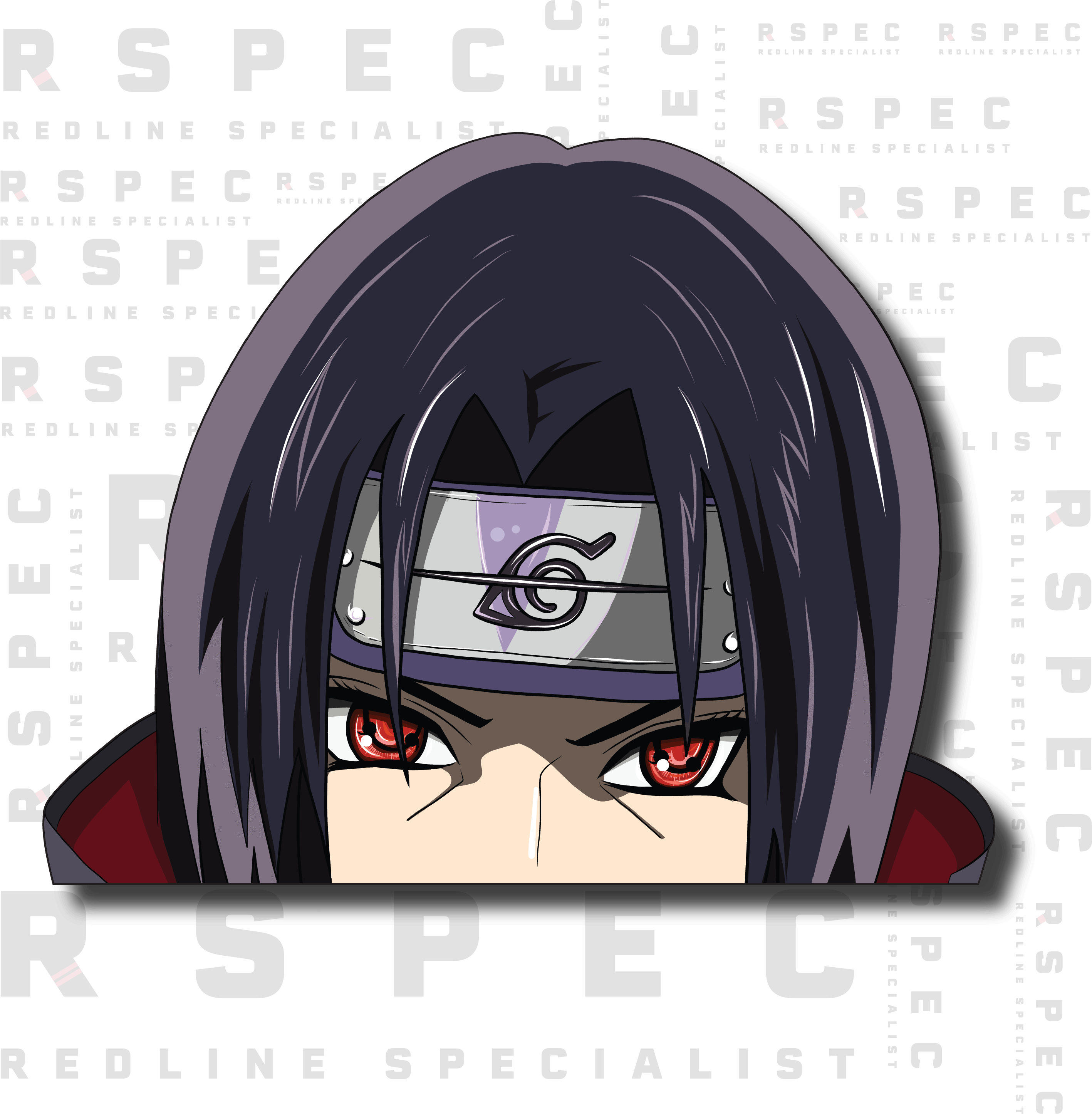 Ita - Itachi Peeker Sticker (2835x2892), Png Download