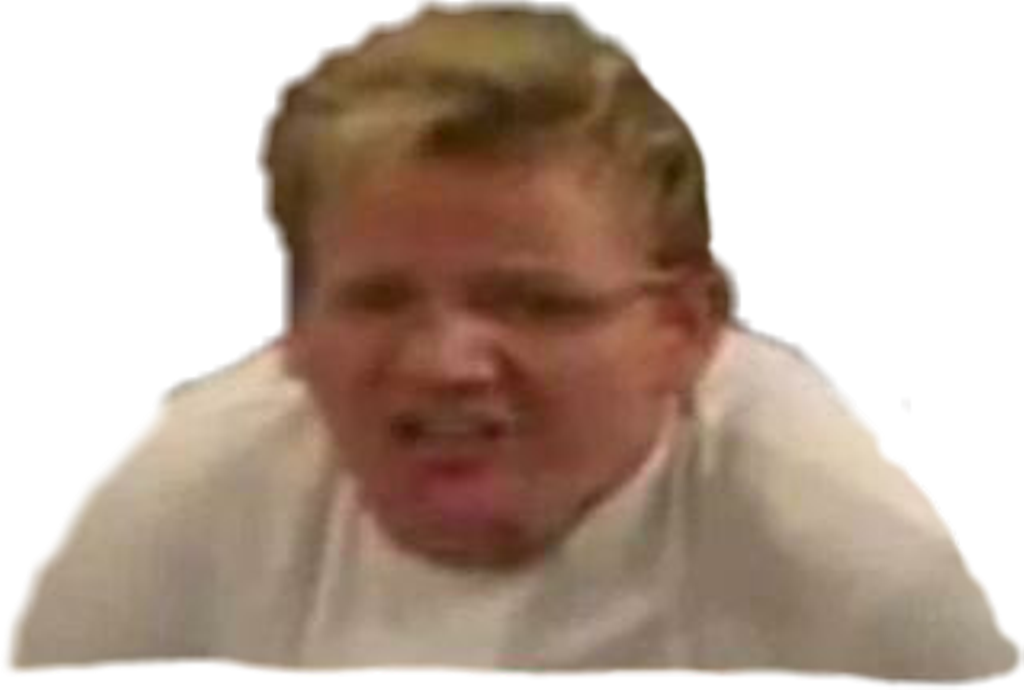 Gordonramsay Sticker - Distorted Gordon Ramsay (1024x690), Png Download