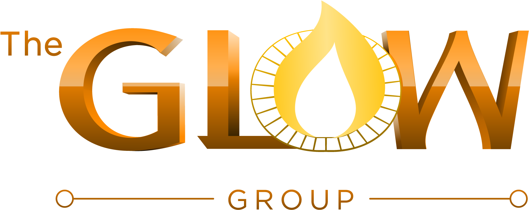 Glow Group - Graphic Design (1801x792), Png Download