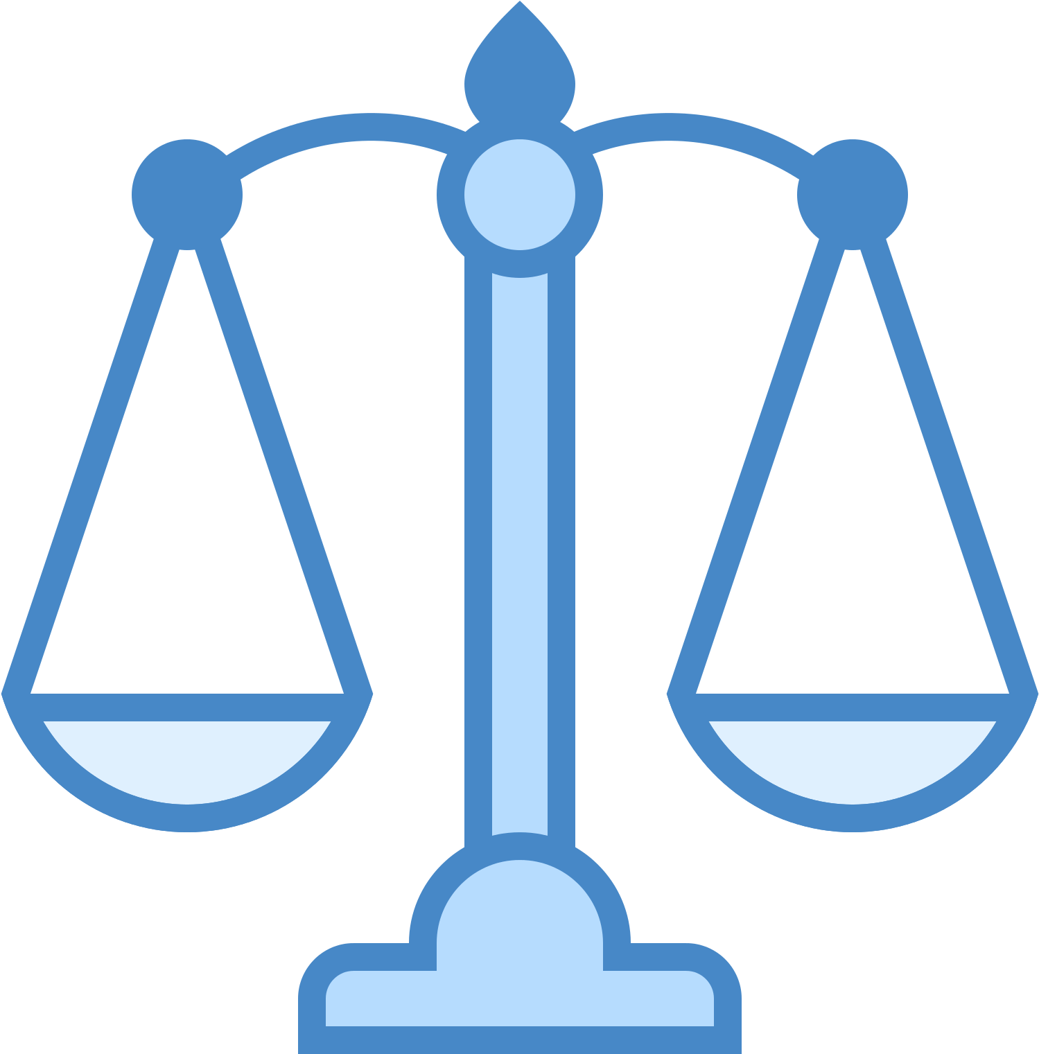 Free Download At Icons8 - Scale Icon Blue (1600x1600), Png Download