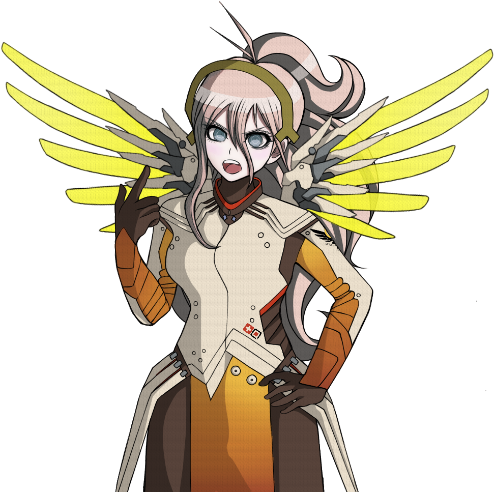 Download Sprite Editmiu Iruma As Mercy From Overwatch - Cartoon ...