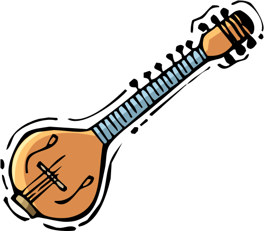Sitar (673x624), Png Download