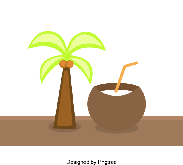 Delicious Coconut Creative Material Design, Coconut, - Houseplant ...