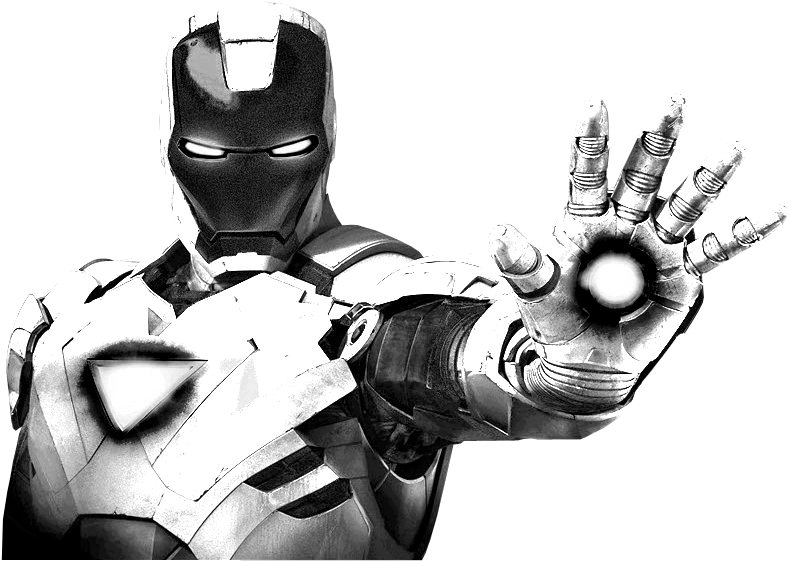Iron Man Black And White Wallpapers - Iron Man Black And White Armor ...