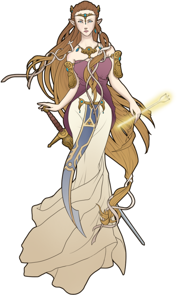 Art Nouveau Zelda By Hiddenwriterspirit - The Legend Of Zelda (719x1112 ...
