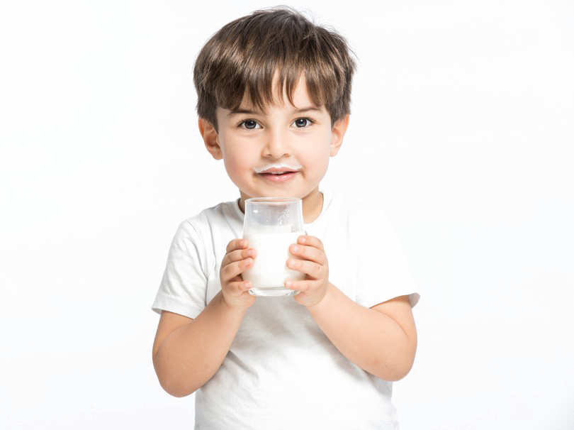 Drinking Milk Png Image Background - Kid Milk (810x606), Png Download