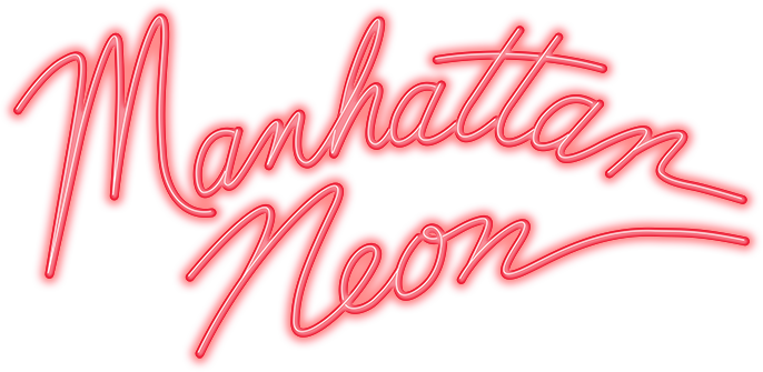 Manhattan Neon - Neon Light Sign Png (686x335), Png Download