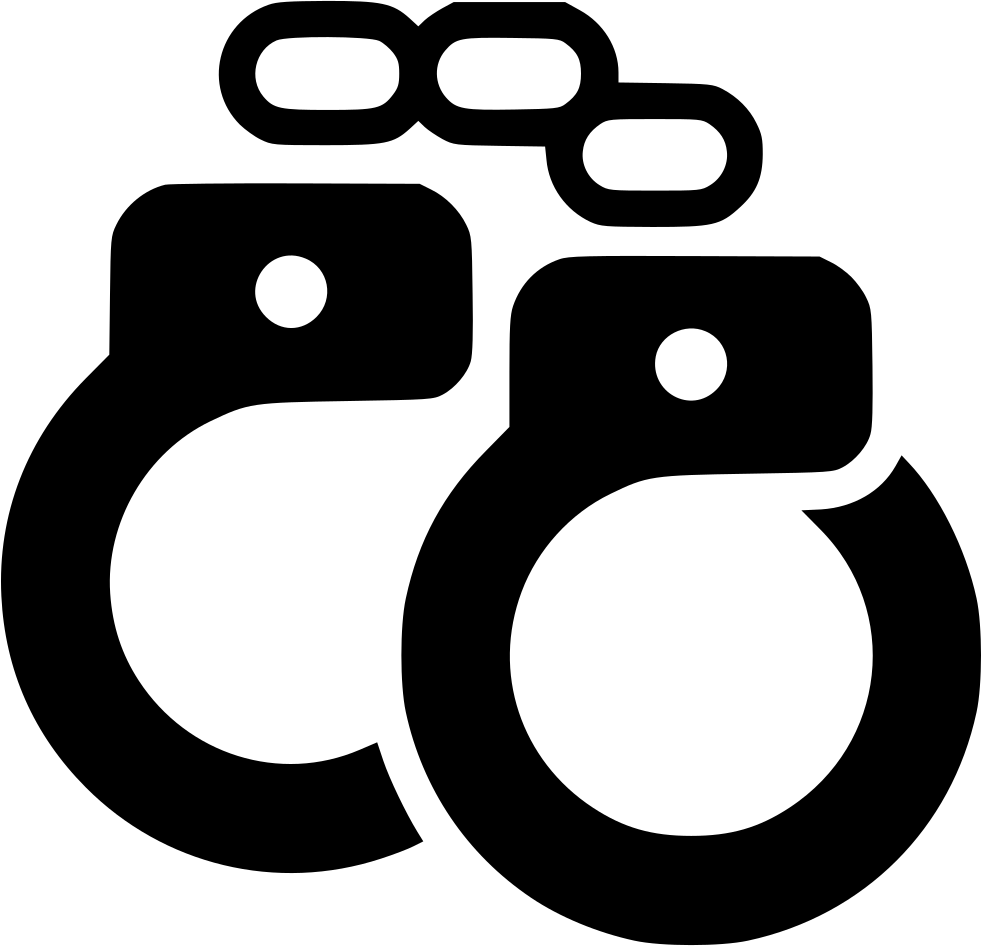 Handcuffs Svg Png Icon Free Download - Handcuff Icon Png (981x946), Png Download