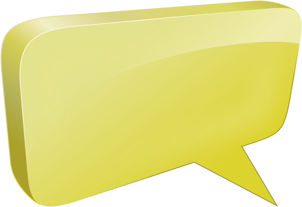 Gold Bubbles Png - 3d Text Bubble Png (600x414), Png Download