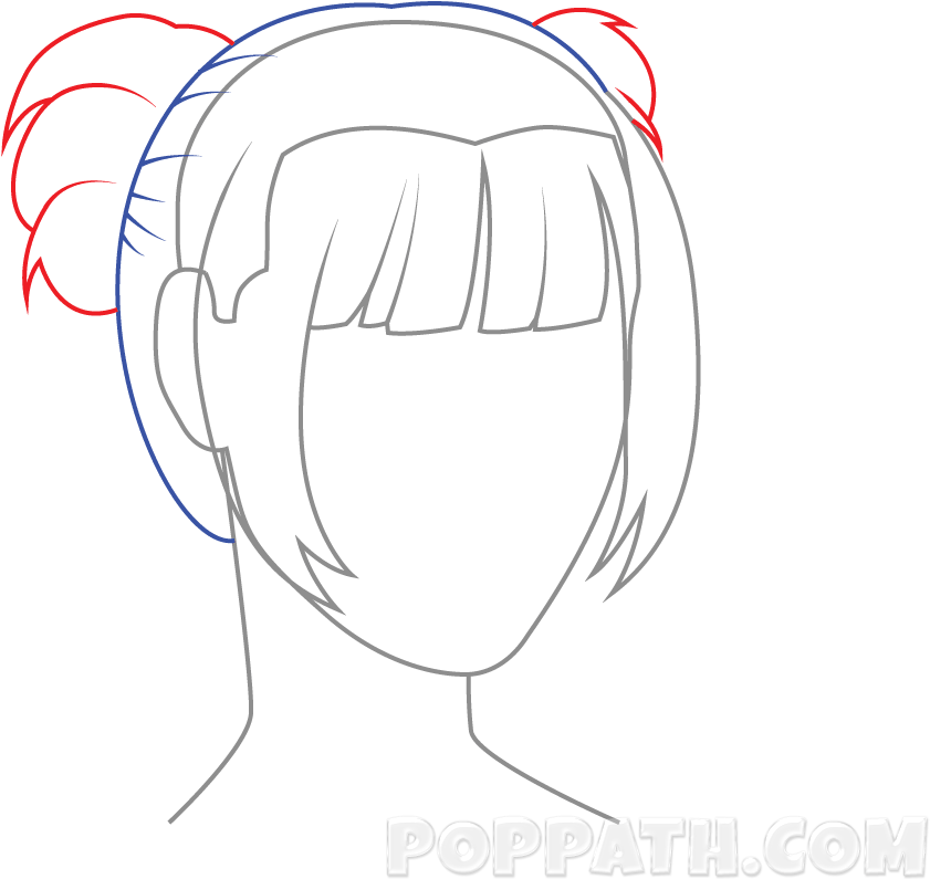 Download How To Draw Female Hairstyle - Sketch | Transparent PNG ...