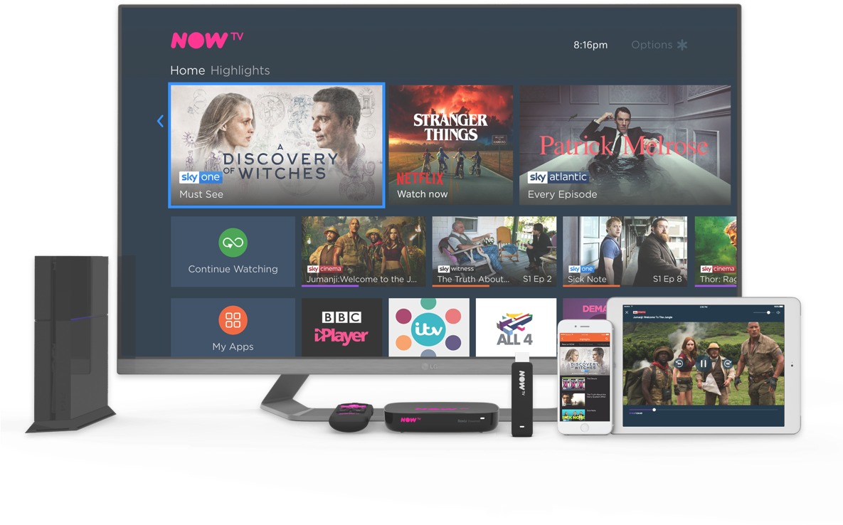 Now Tv Device Lock Up - Now Tv Smart Box 4k (1184x900), Png Download