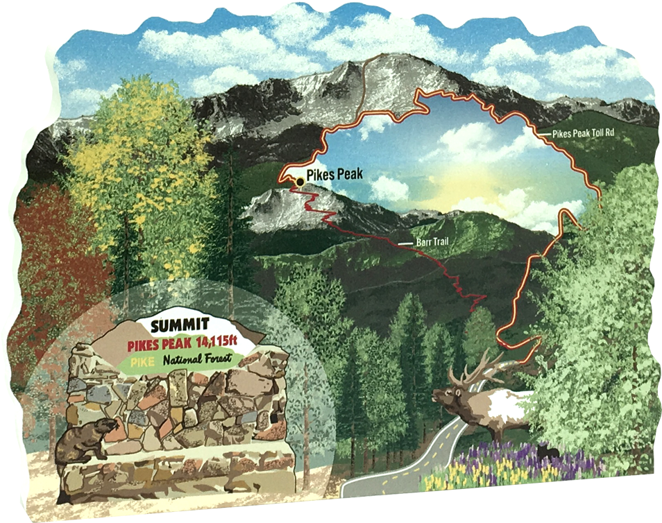 Pikes Peak (1000x785), Png Download