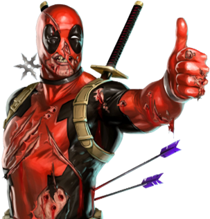 Deadpool - D3 Go! (402x327), Png Download