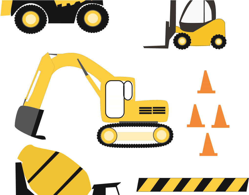 Construction Trucks Svg Files Example Image - Road Construction Svg ...