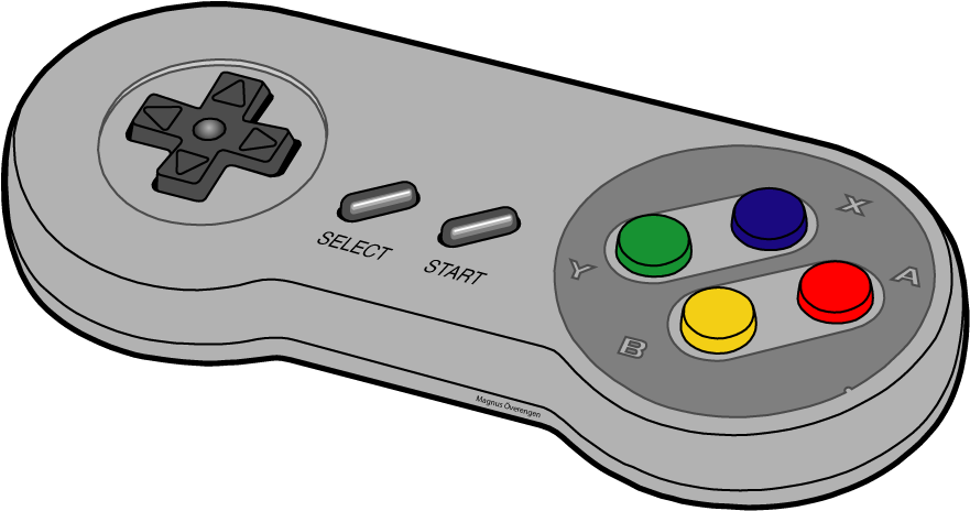 File - Snes-controller - Super Nintendo Controller Png (890x473), Png ...