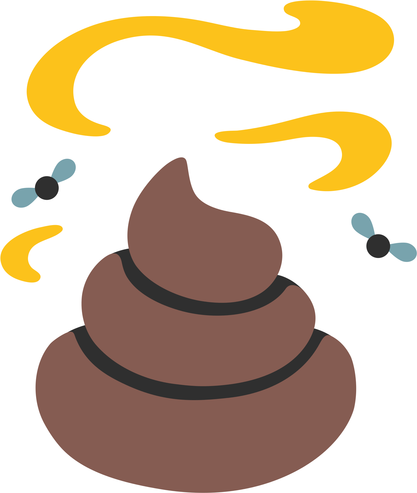Download Steaming Shit Png Picture Freeuse - Poop Emoji Without Face ...