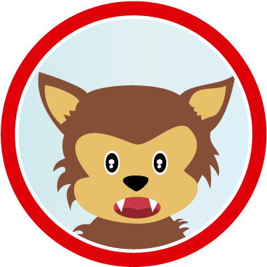 Lobo - Cartoon (400x400), Png Download