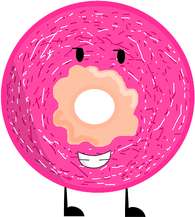 Doughnut Clipart Round Object - Object Show Donut (407x451), Png Download