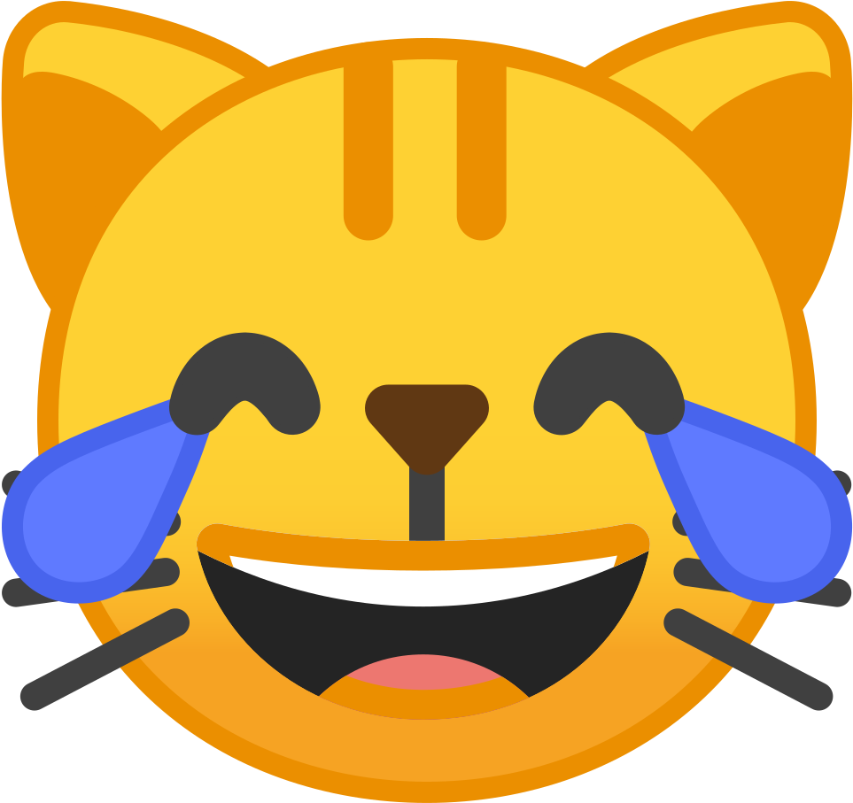 Download Svg Download Png - Android O Cat Emoji (1024x1024), Png Download