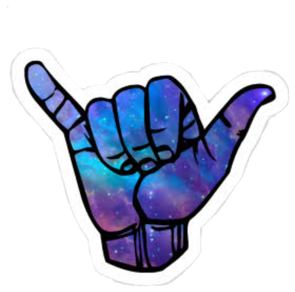 Hangloose Sticker - Hang Loose Sticker (1024x1014), Png Download